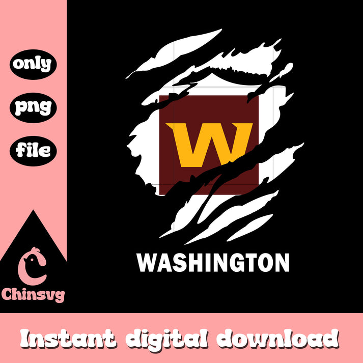 Commanders logo white paint png, commanders nfl png – Chinsvg