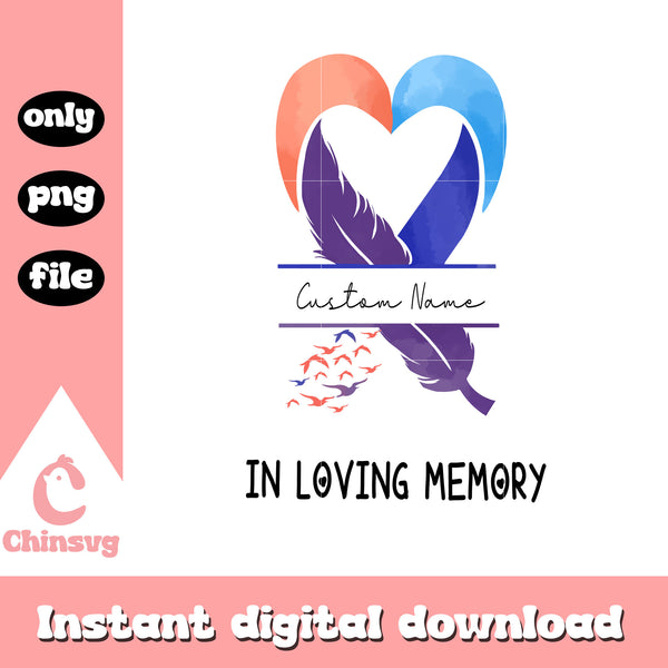 Custom name I loving memory png, logo design png, love png – Chinsvg