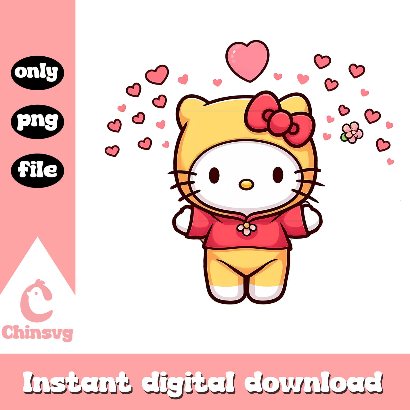 Cute hello kitty costume pooh bear png, winnie the pooh png – Chinsvg