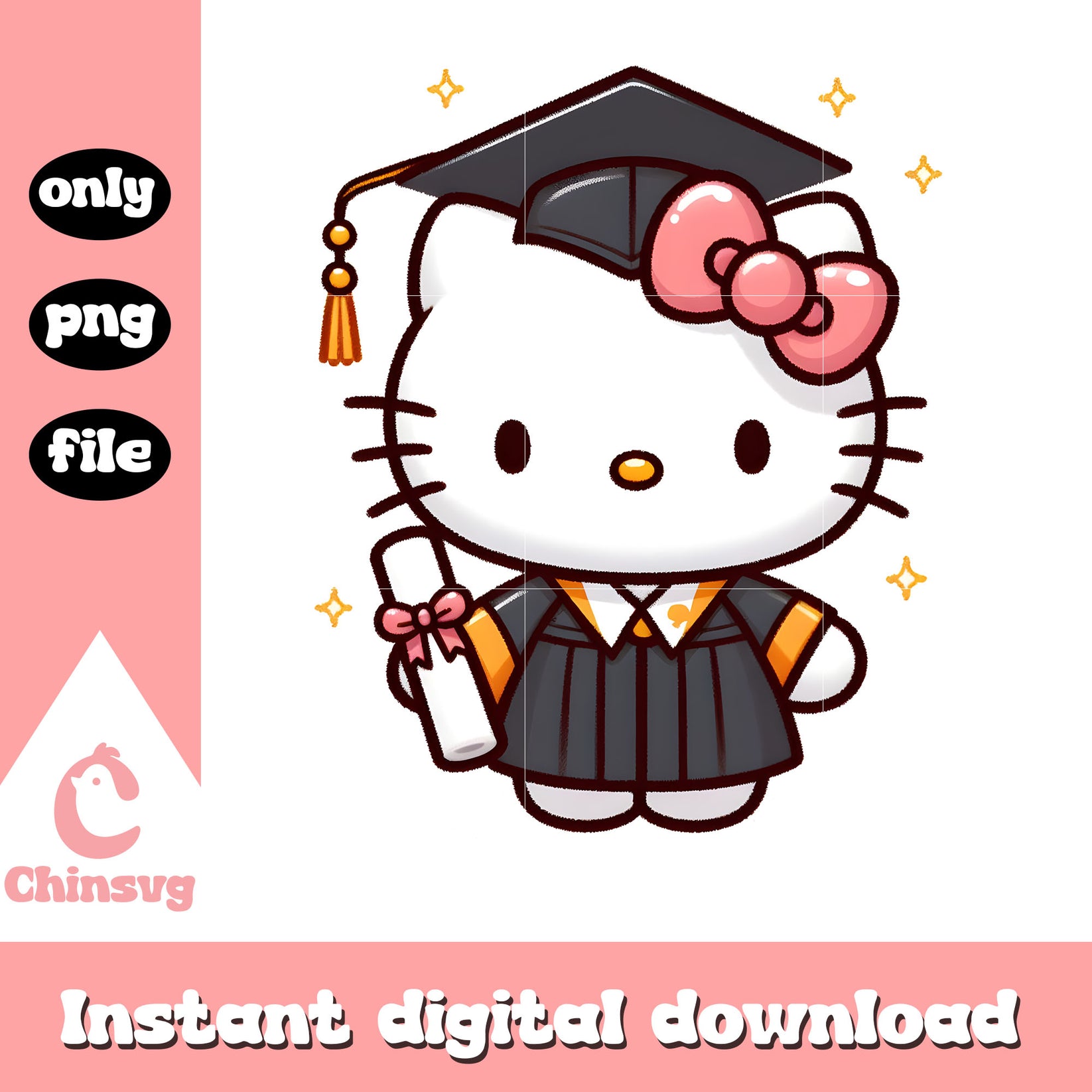 Cute kitty cat graduation png, graduation ceremony png, sanrio png ...
