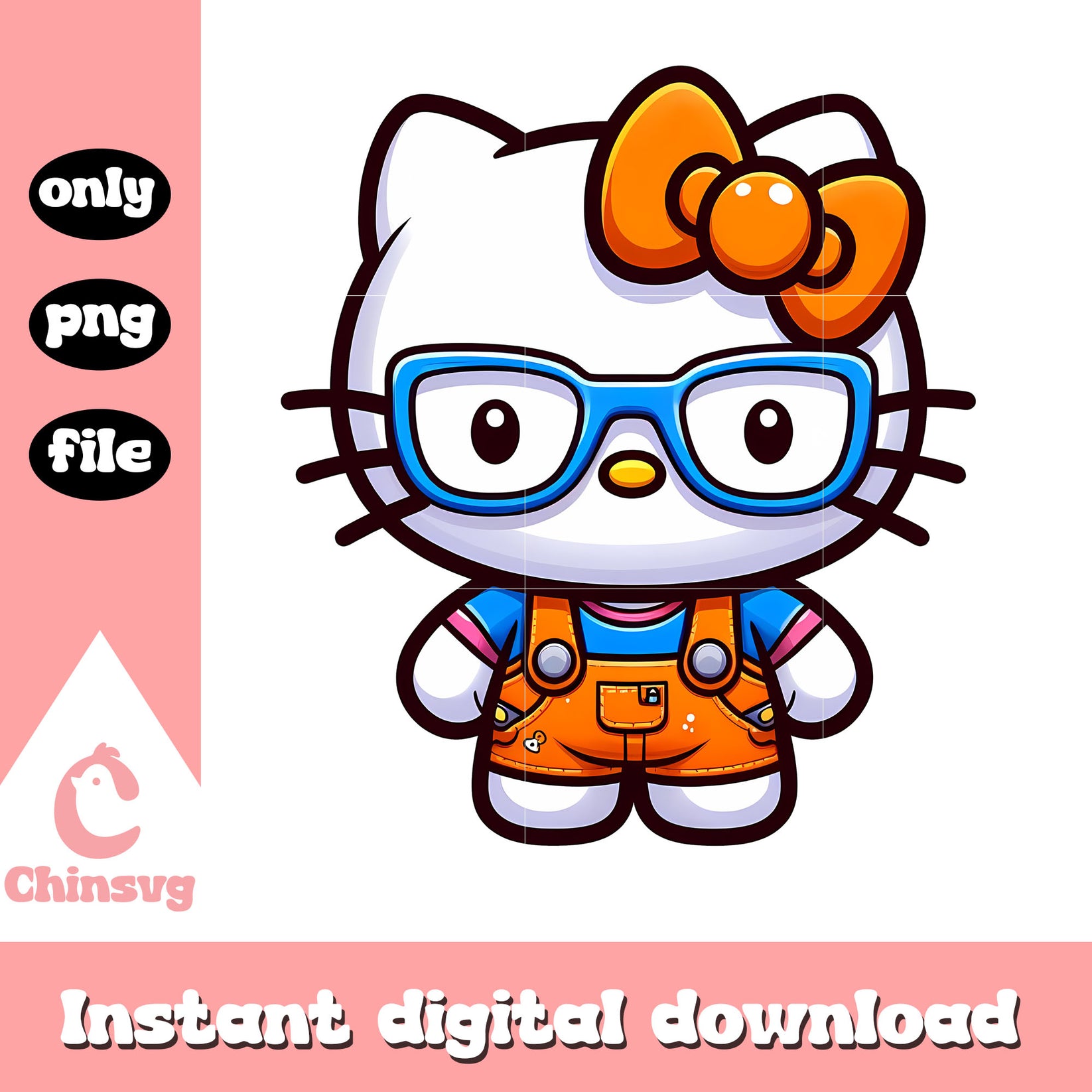 Cute orange hello kitty png, hello kitty png, cartoon png – Chinsvg