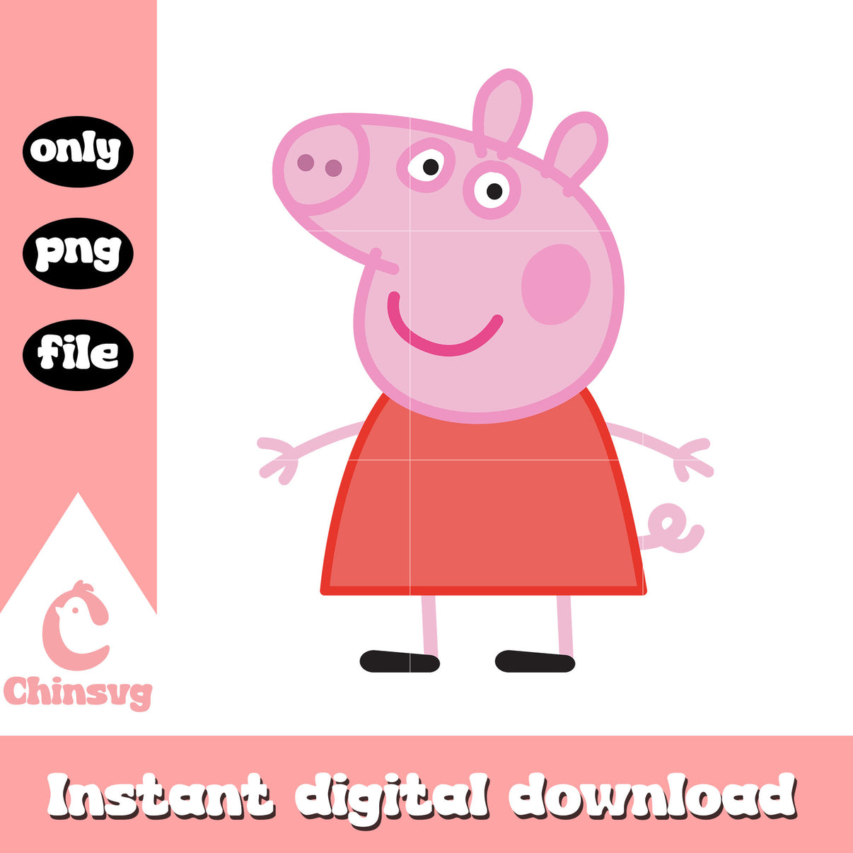 Cute peppa pig character clipart png, peppa pig cartoon png – Chinsvg