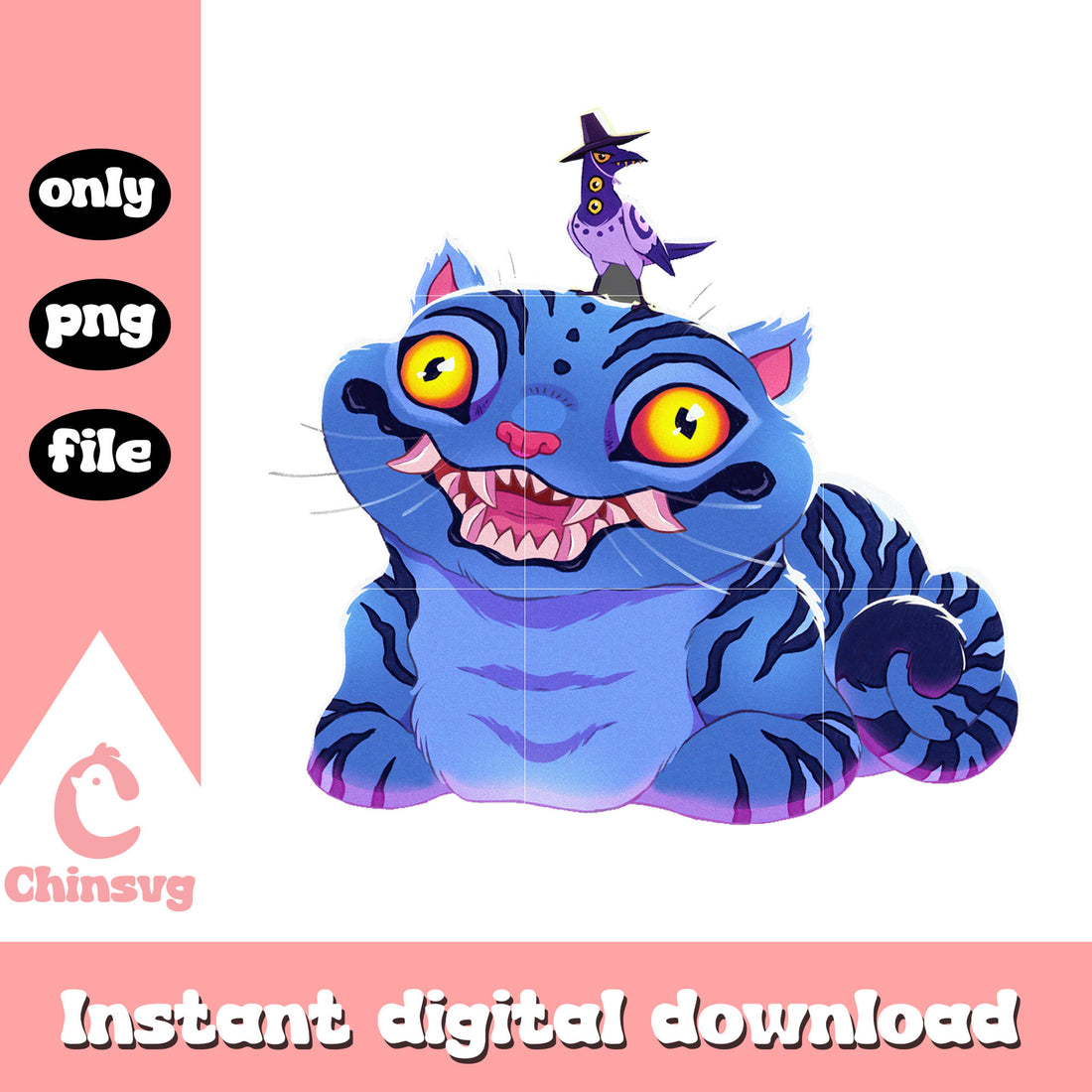 Cute tiger derpy character design png, kpop demon hunters png – Chinsvg