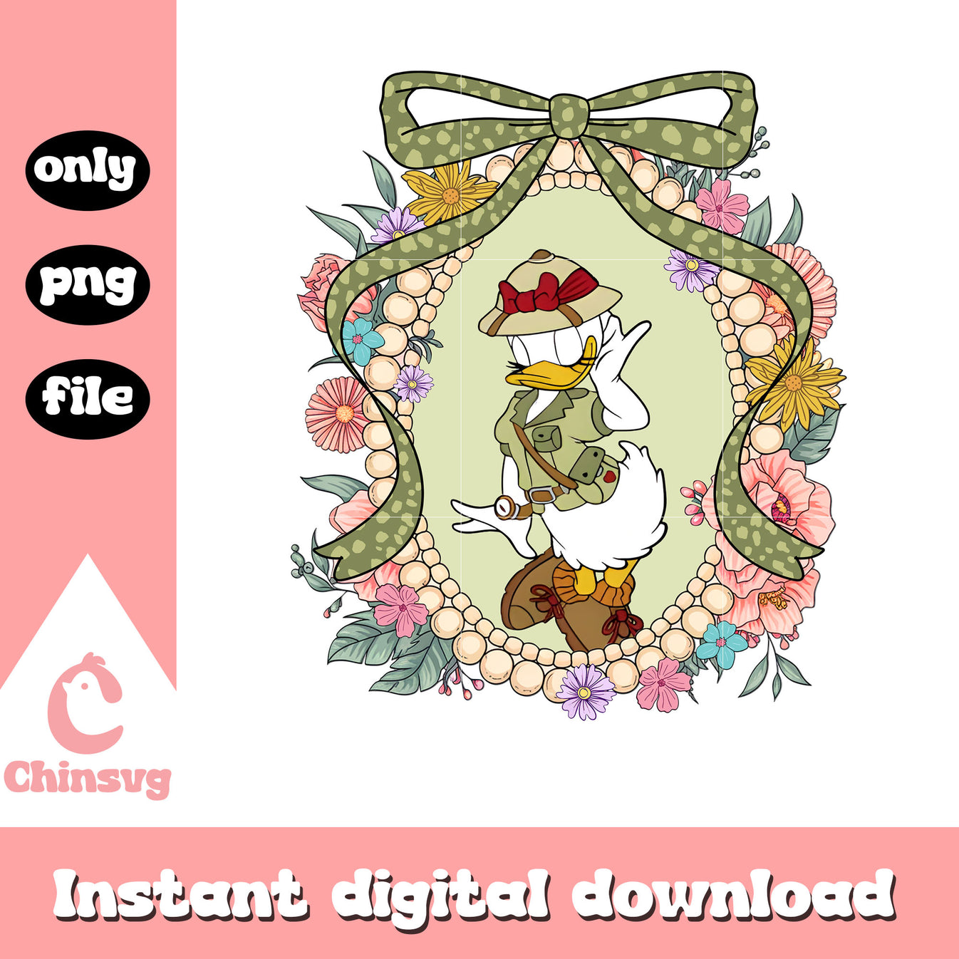 Daisy duck character mirror png, disney png, animal kingdom png – Chinsvg