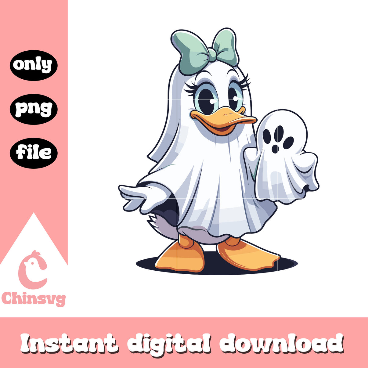 Daisy duck cosplay halloween ghost png, ghost sheet png – Chinsvg