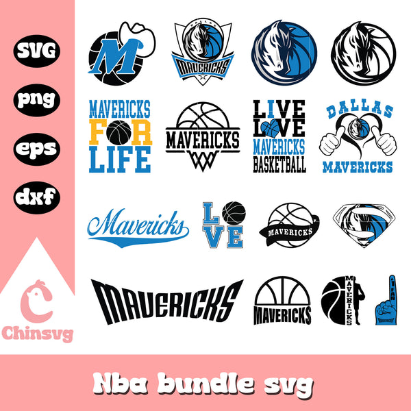 Dallas Mavericks logo design bundle svg, Dallas Mavericks svg – Chinsvg