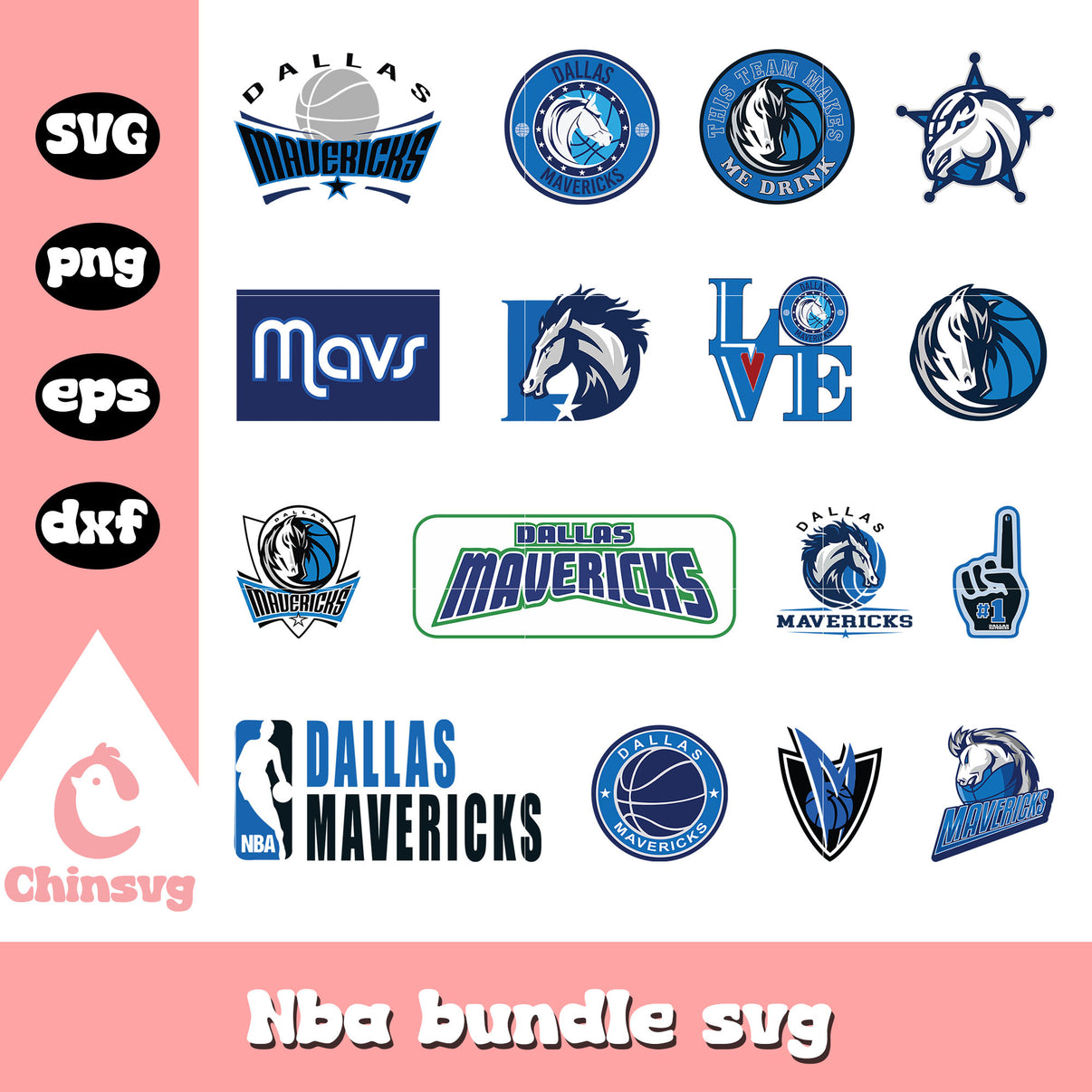 Dallas Mavericks nba design bundle svg, nba logos svg – Chinsvg