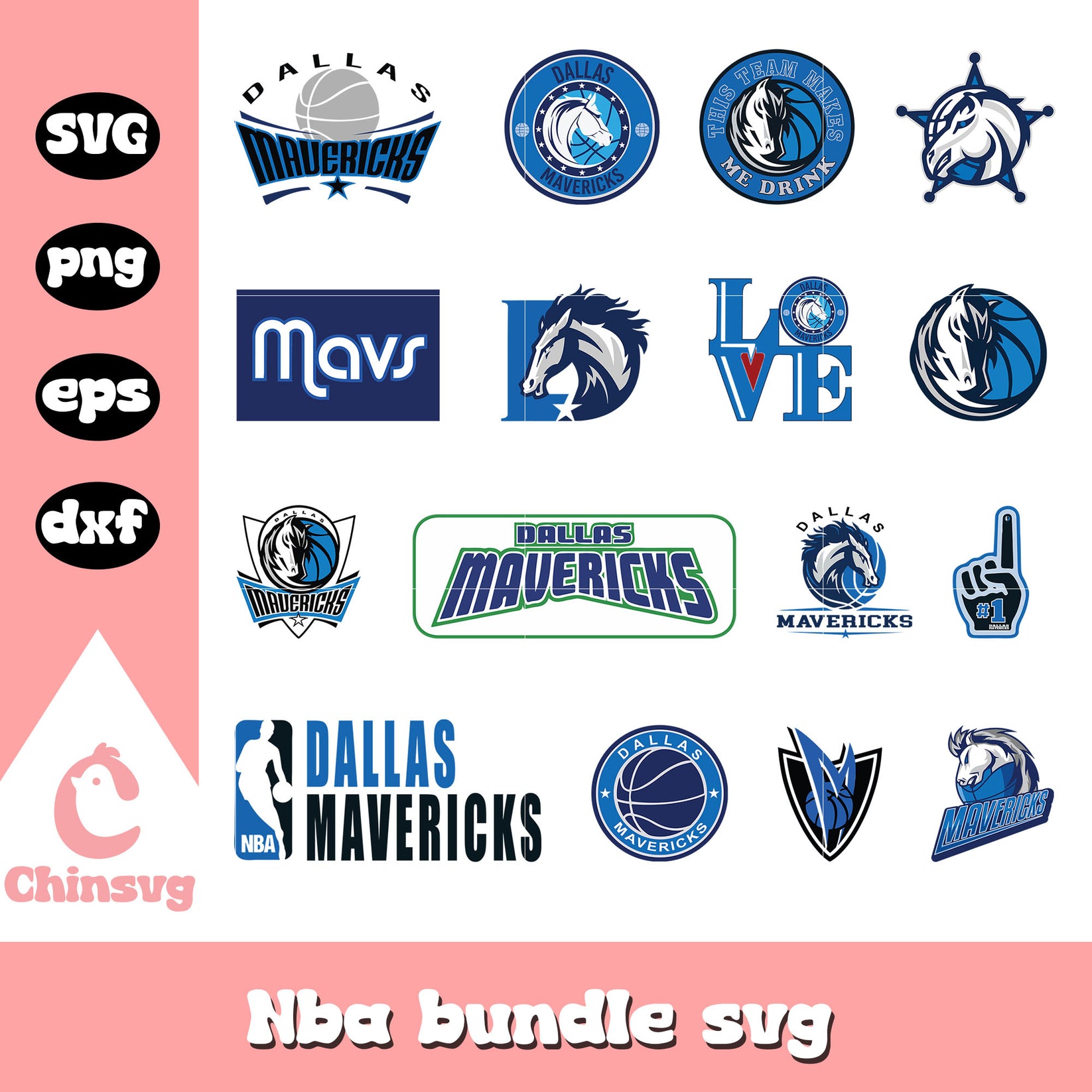 Dallas Mavericks nba design bundle svg, nba logos svg – Chinsvg