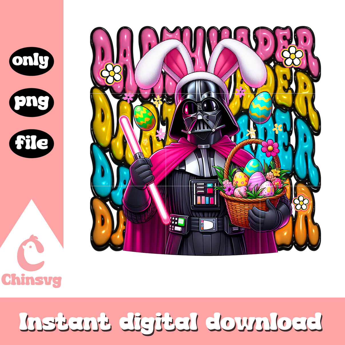 Darth Vader easter bunny png, easter bunny png, star wars png – Chinsvg