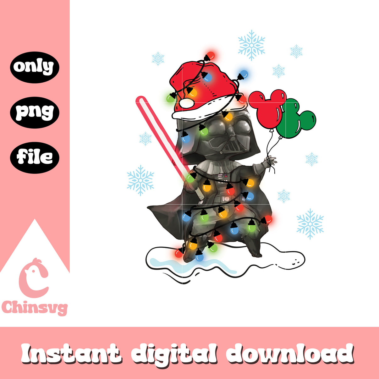 Darth vader disney christmas lights png, darth vader star wars png ...