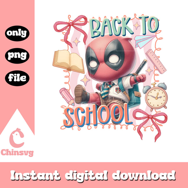 Deadpool back to school coquette design png, deadpool png – Chinsvg