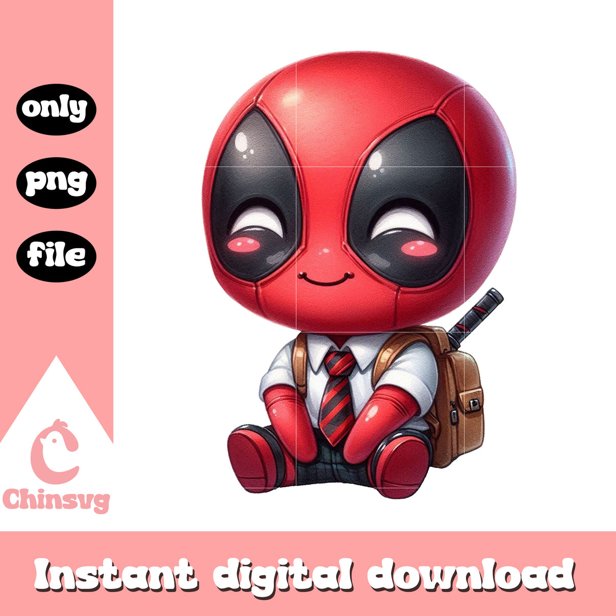 Deadpool marvel character png, back to school png – Chinsvg