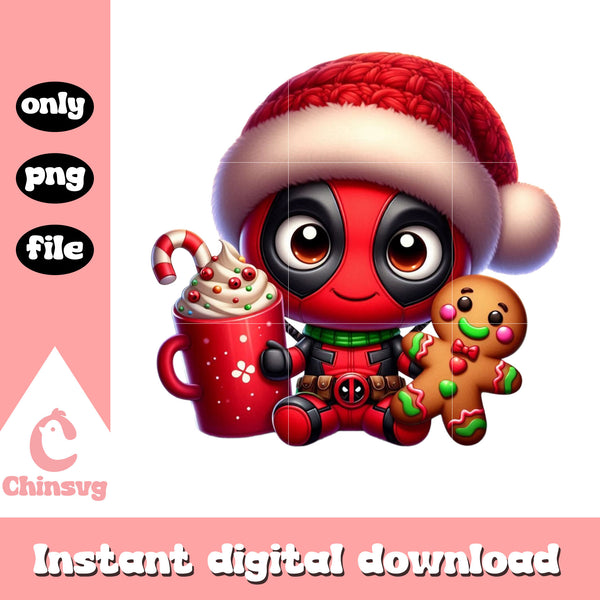 Deadpool wear santa hat design png, marvel deadpool png – Chinsvg