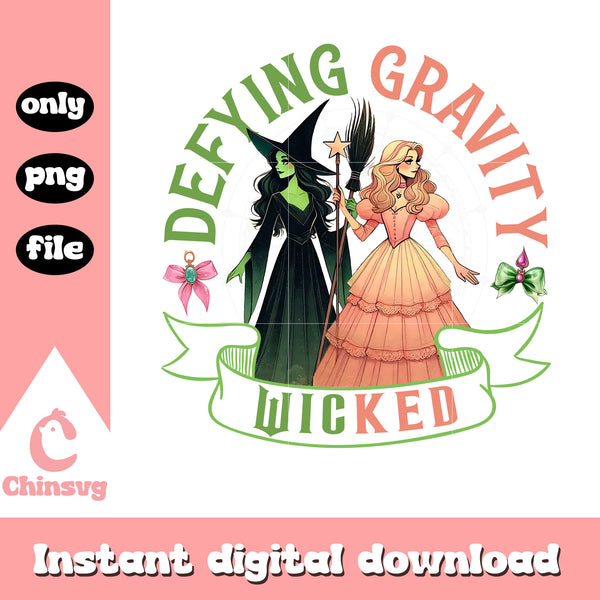 Defying gravity Elphaba and Glinda png, defying gravity png – Chinsvg