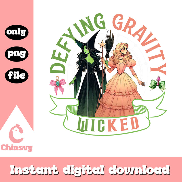 Defying gravity Elphaba and Glinda png, defying gravity png – Chinsvg