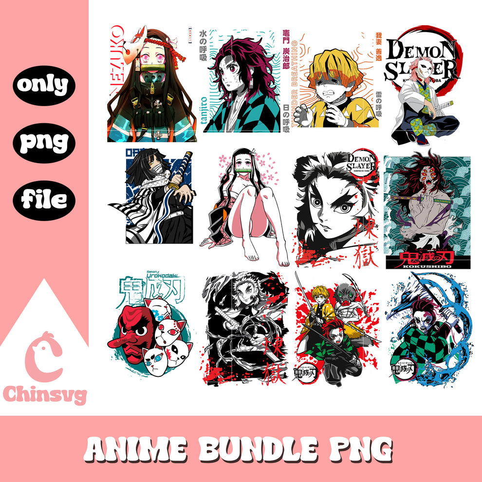 Demon slayer characters bundle png, demon slayer kimetsu no yaiba png ...