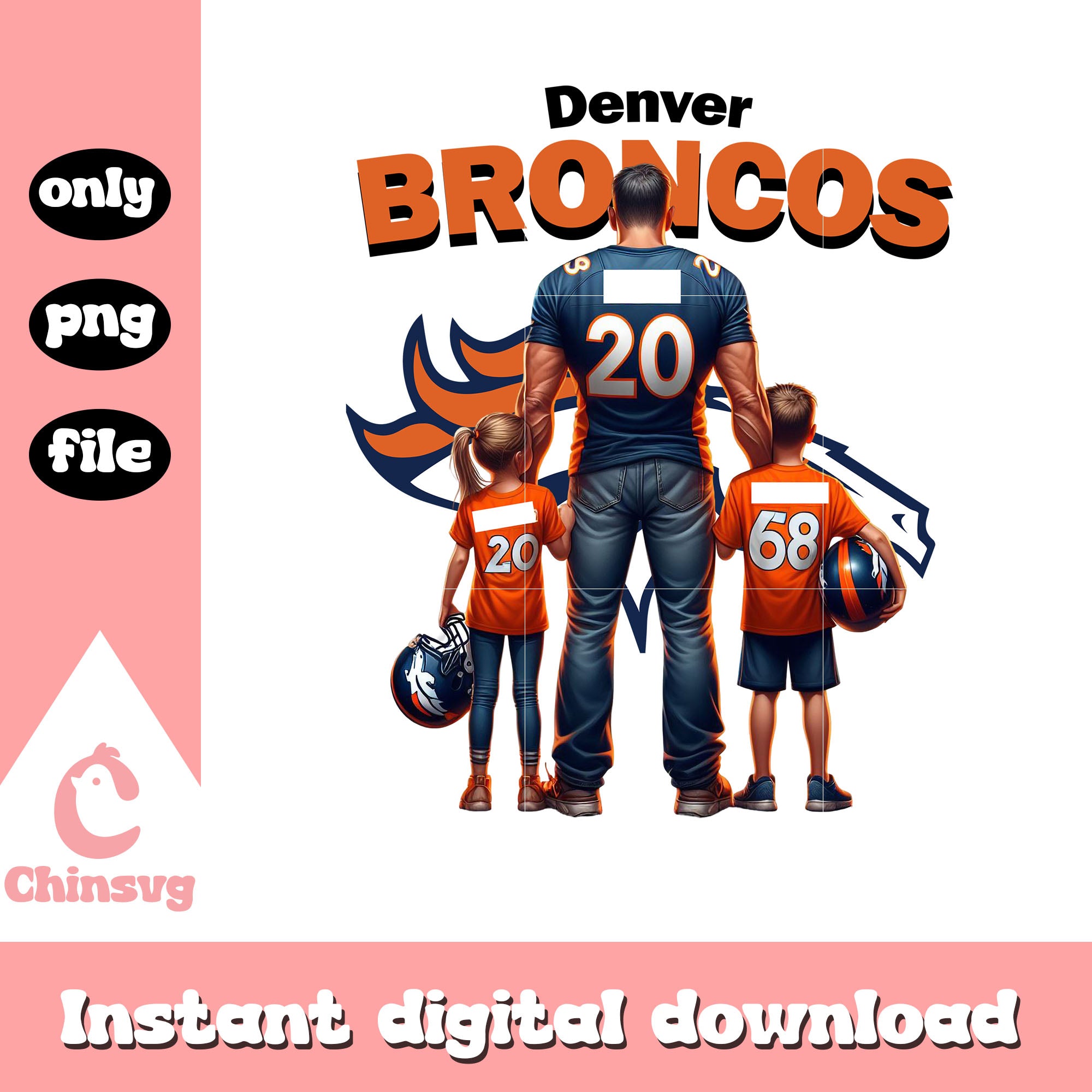 Denver Broncos best dad ever png, nfl games png – Chinsvg