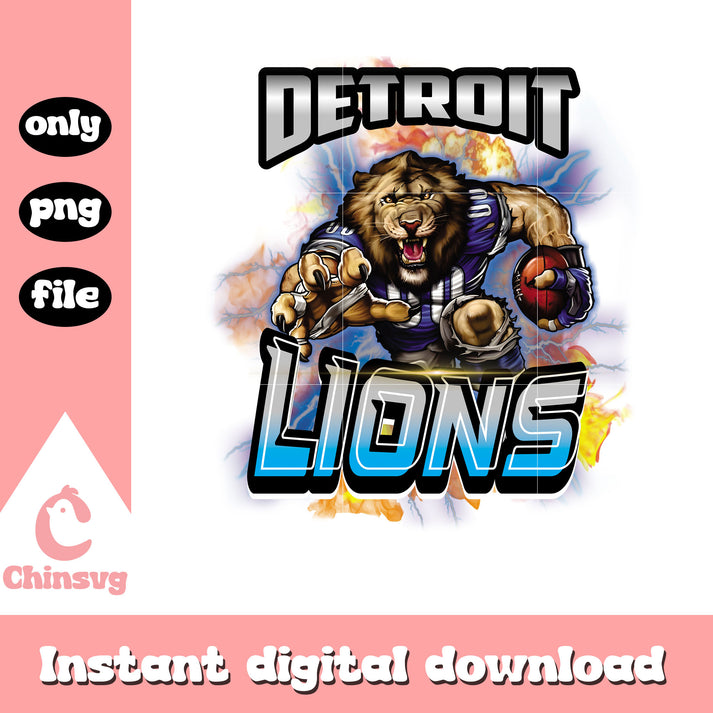Detroit lions mascot logo png, detroit lions football png – Chinsvg