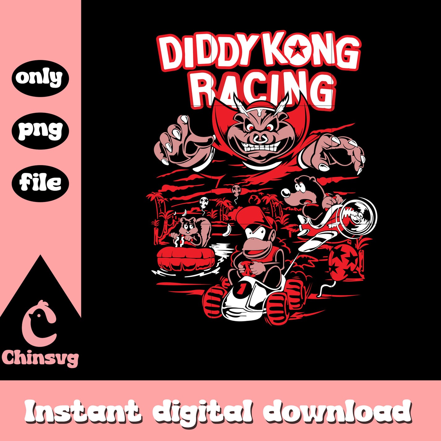 Diddy kong racing character png, super mario advance svg, game png ...