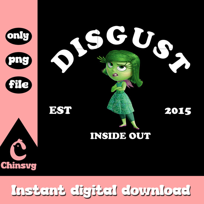 Disgust white est 2015 design png, disgust in inside out png – Chinsvg