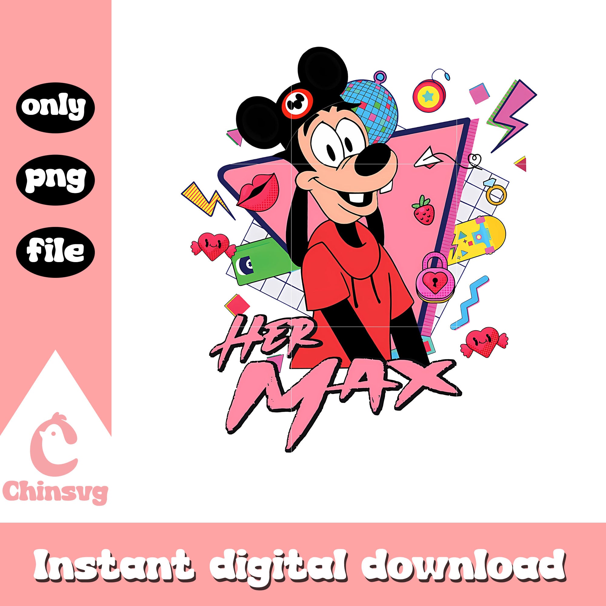 Disney A Goofy her max png, disney couple png, valentine png – Chinsvg