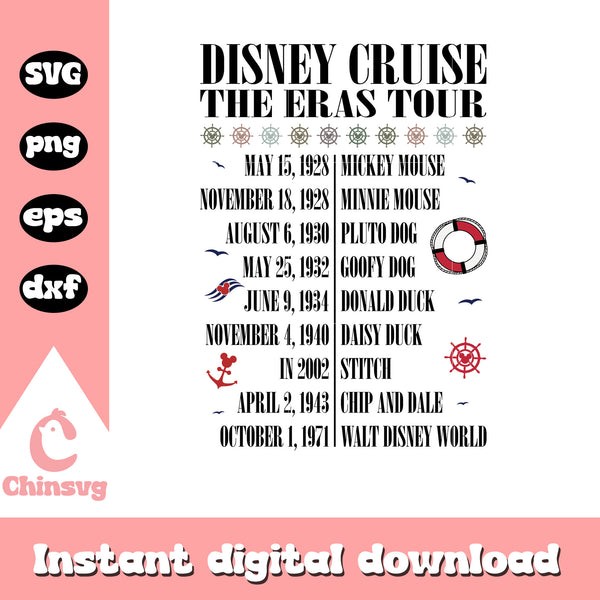 Disney cruise the eras tour design svg, disney cruises svg – Chinsvg