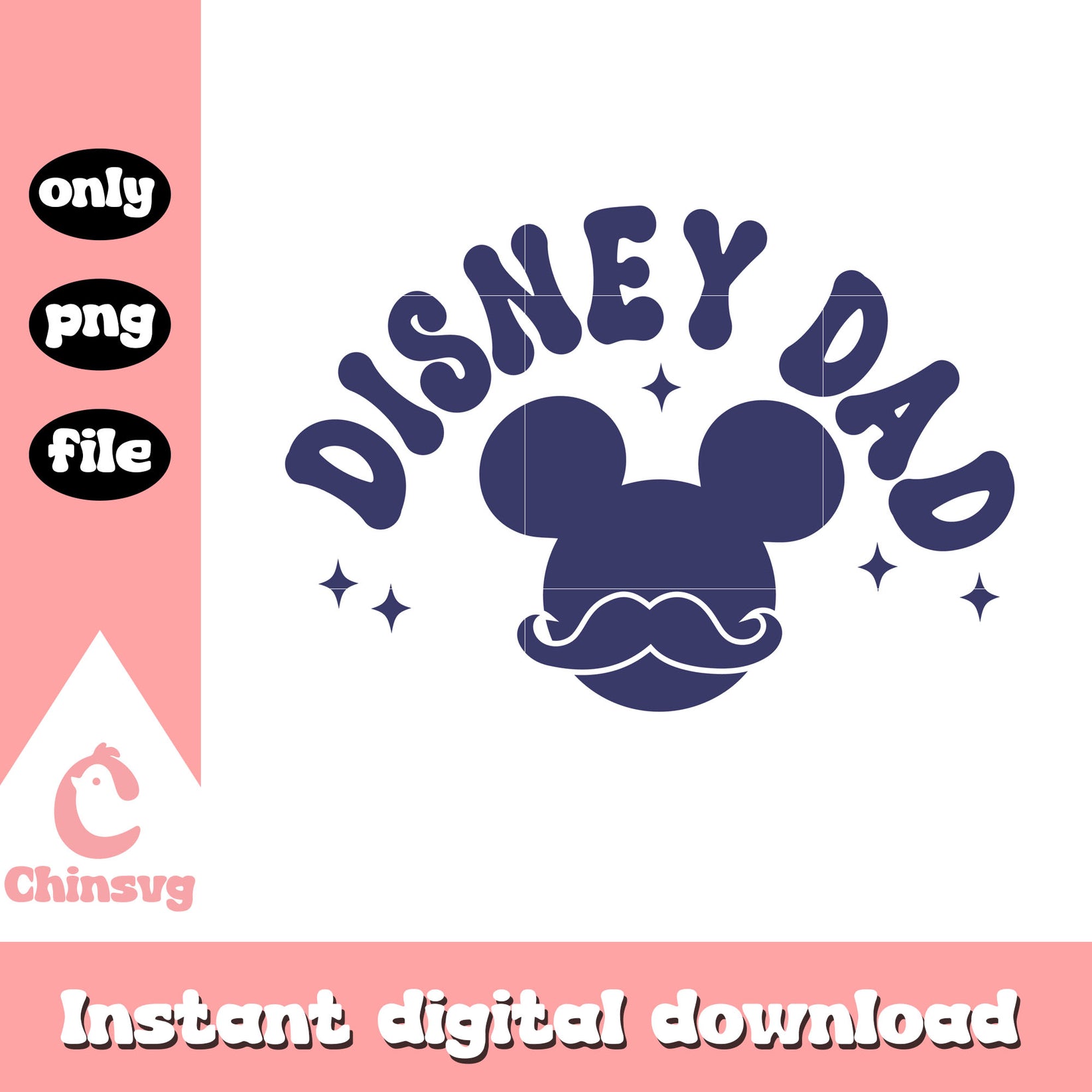 Disney dad mickey head design png, dad png, disney png – Chinsvg