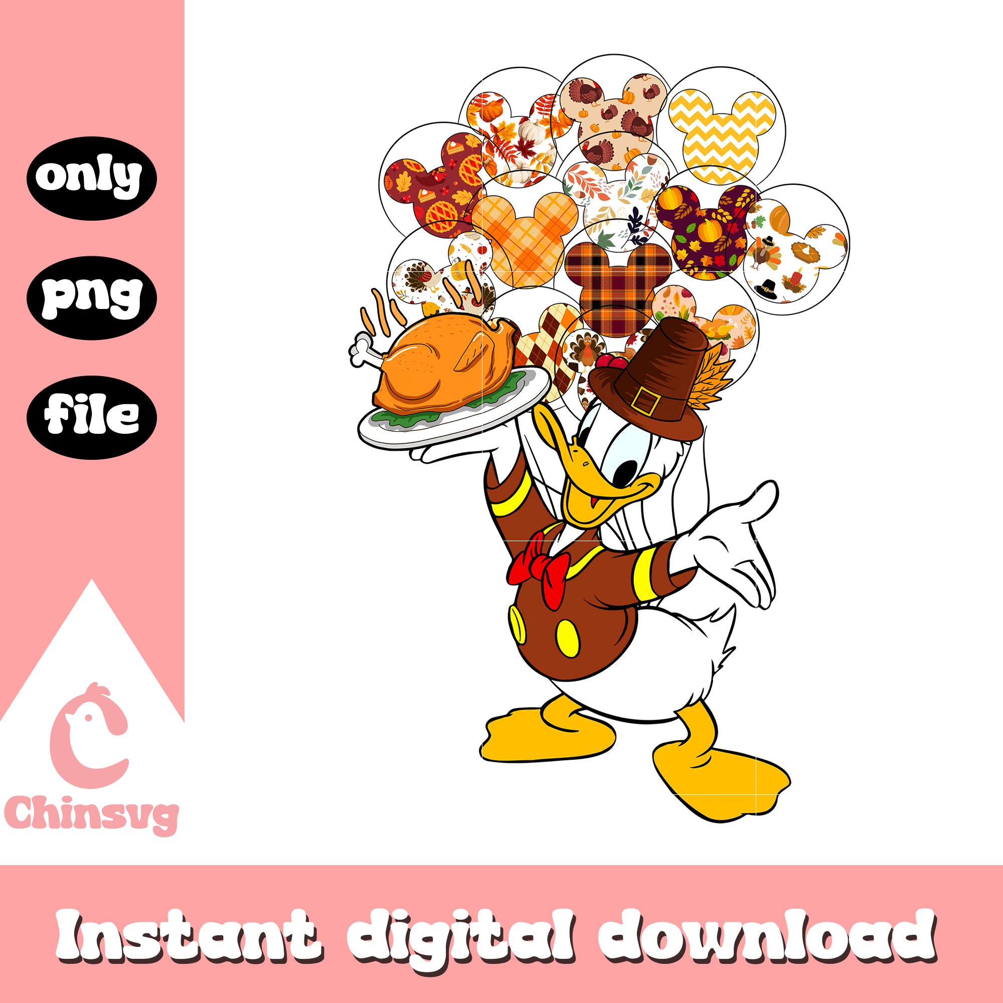 Disney donald with floral balloons design png, donald cartoon png – Chinsvg