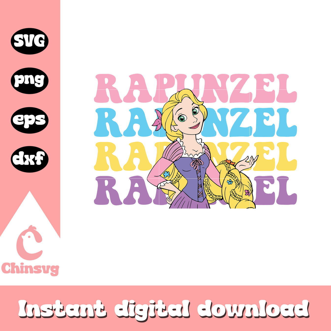 Disney princess rapunzel svg, disney princess svg, princess rapunzel s ...