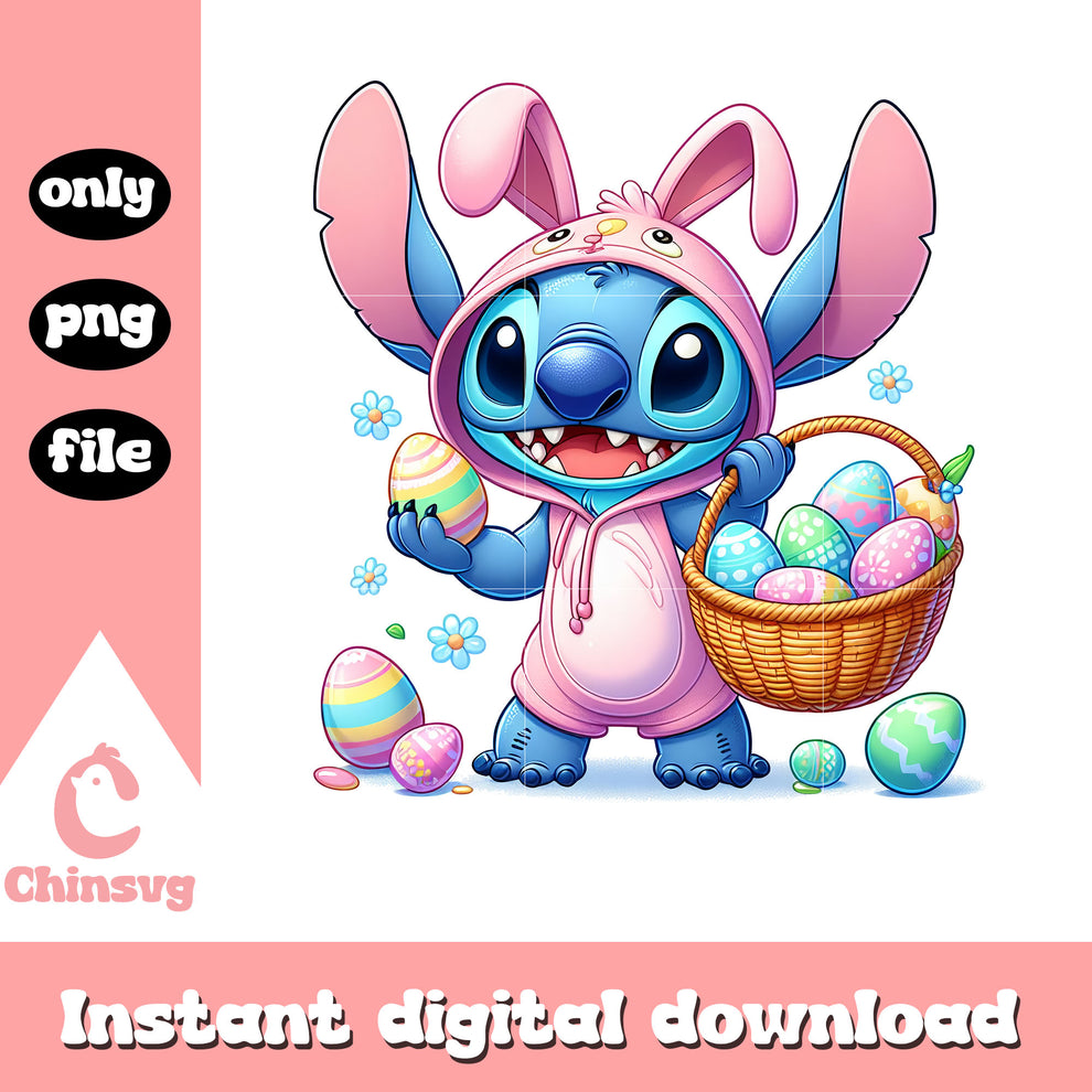 Disney stitch easter bunny png, easter bunny png, stitch png – Chinsvg
