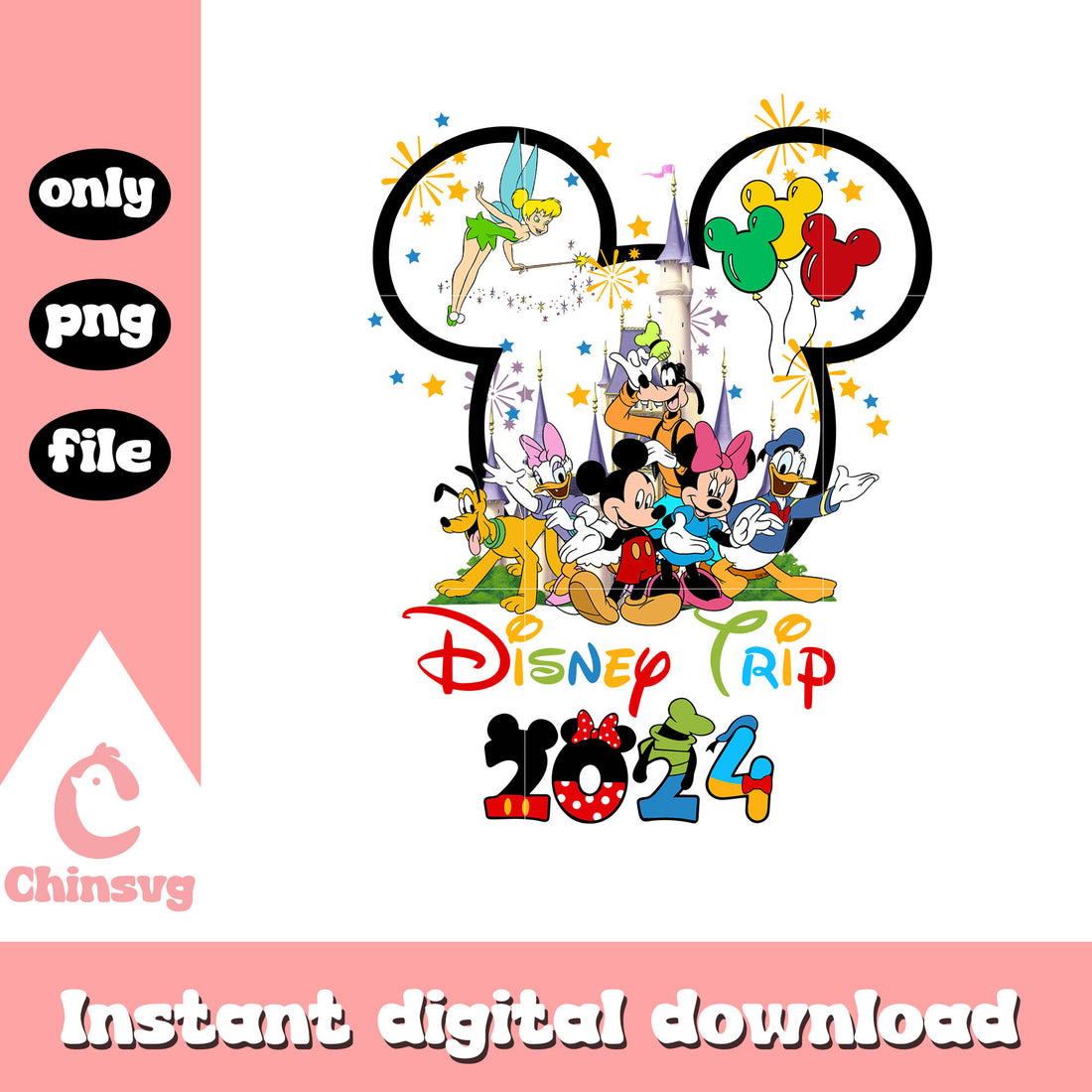 Disney trip 2024 mickey and friends png, disney trip png – Chinsvg