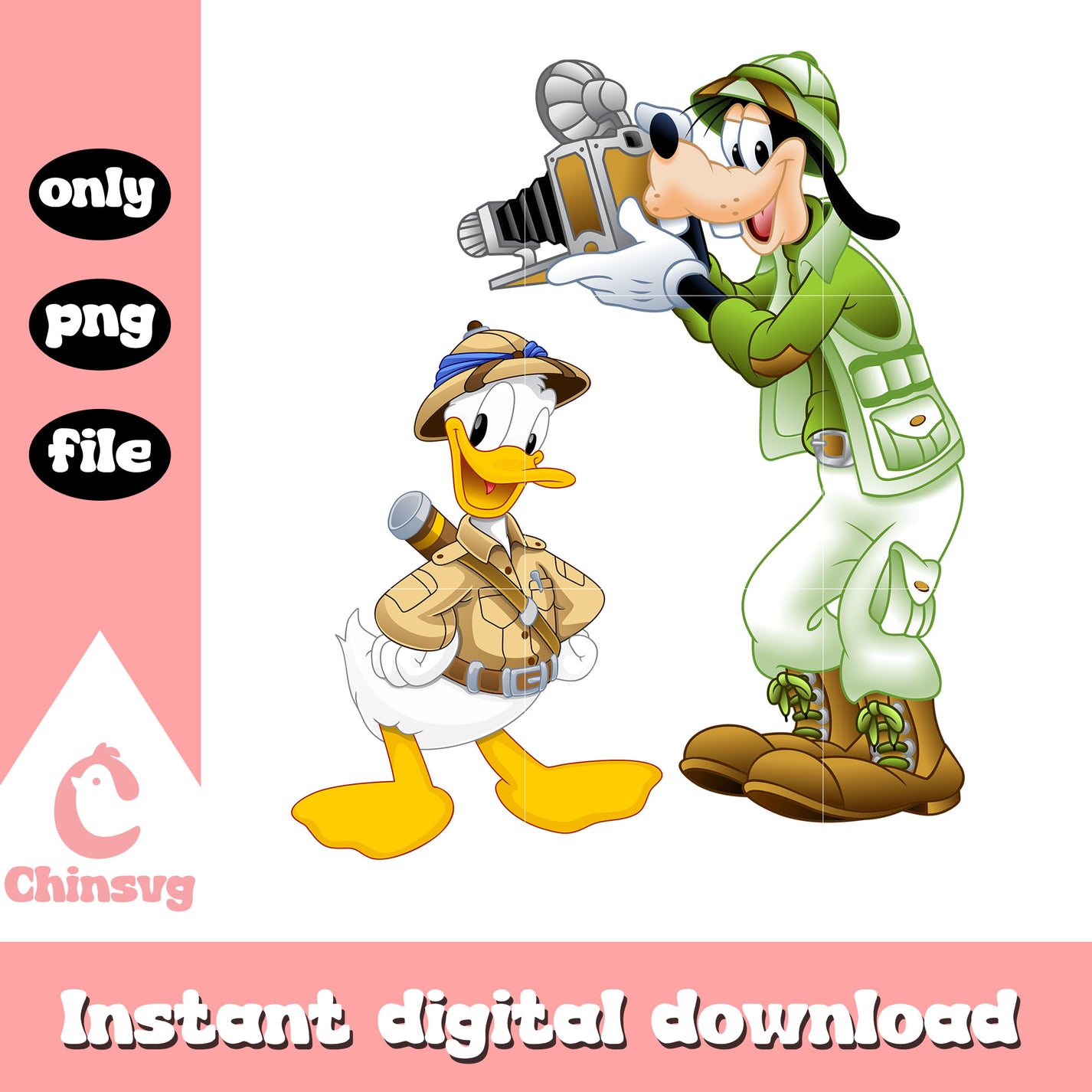 Donald and goofy disney safari design png, mickey mouse disney png ...