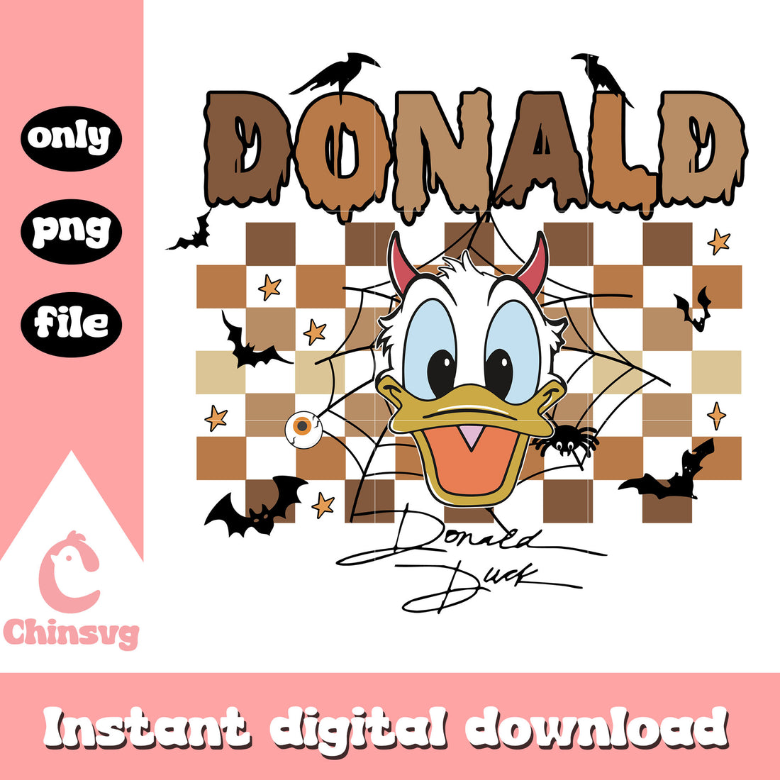 Donald duck halloween symbol design png, donald character png, disney ...