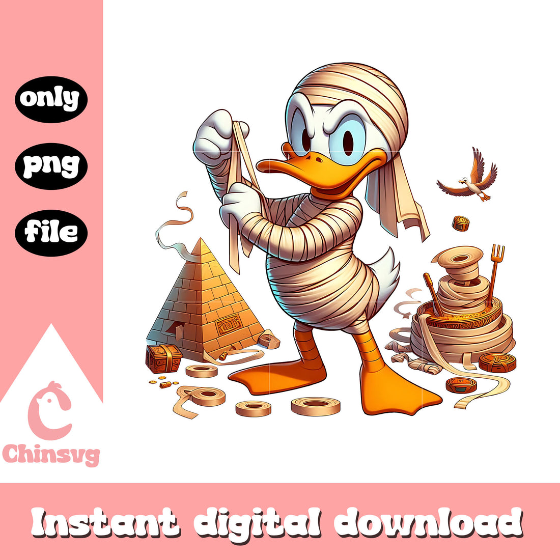 Donald duck mummy halloween png, halloween png, trick or treat png ...