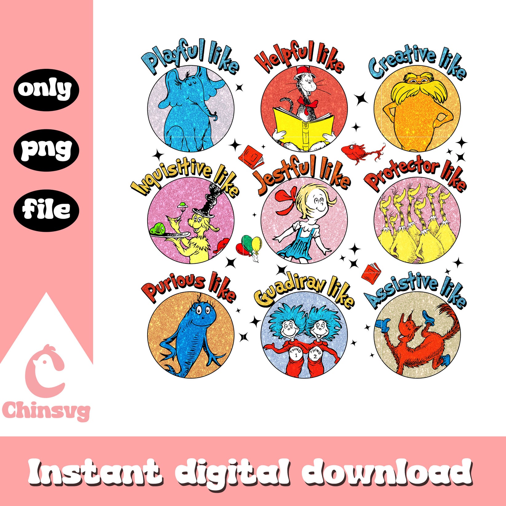Dr seuss character helpful like png, dr seuss characters png – Chinsvg