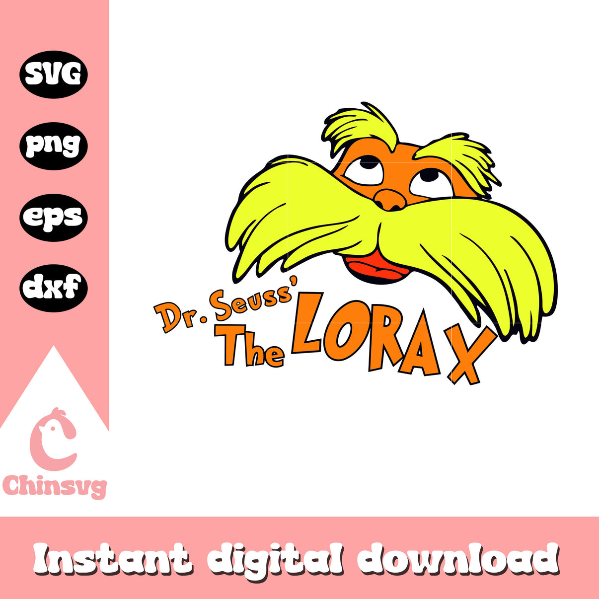Dr seuss the lorax face svg, the lorax svg, dr seuss cast svg – Chinsvg
