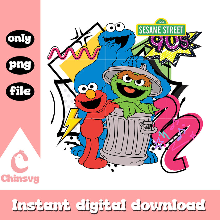 Elmo oscar the grouch cookie monster png, sesame street cartoon png ...