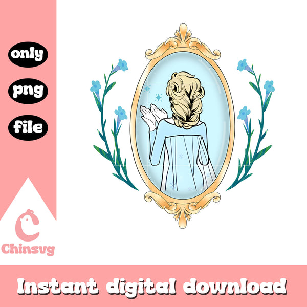 Elsa back shadow mirror design png, frozen png, elsa png – Chinsvg