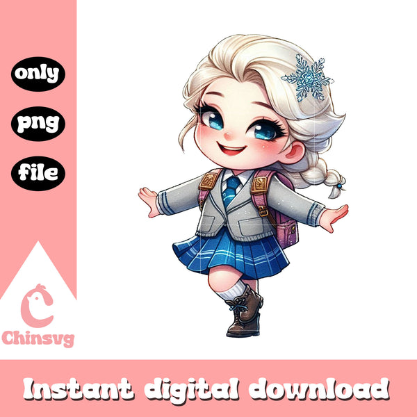 Elsa frozen student back to school png, school spirits png – Chinsvg
