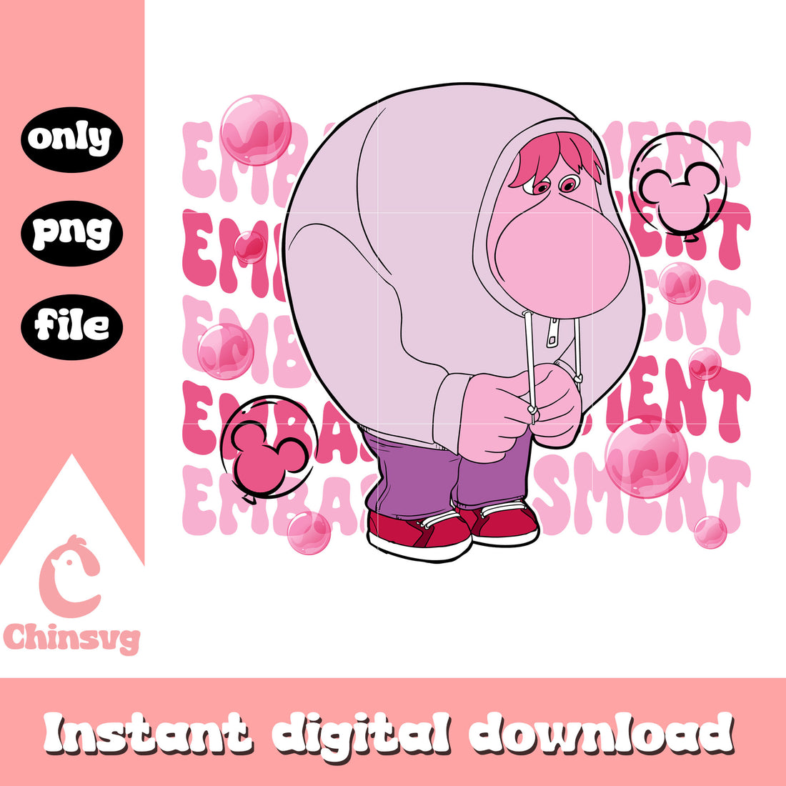 Embarrassment character from inside out png, embarrassment from inside ...