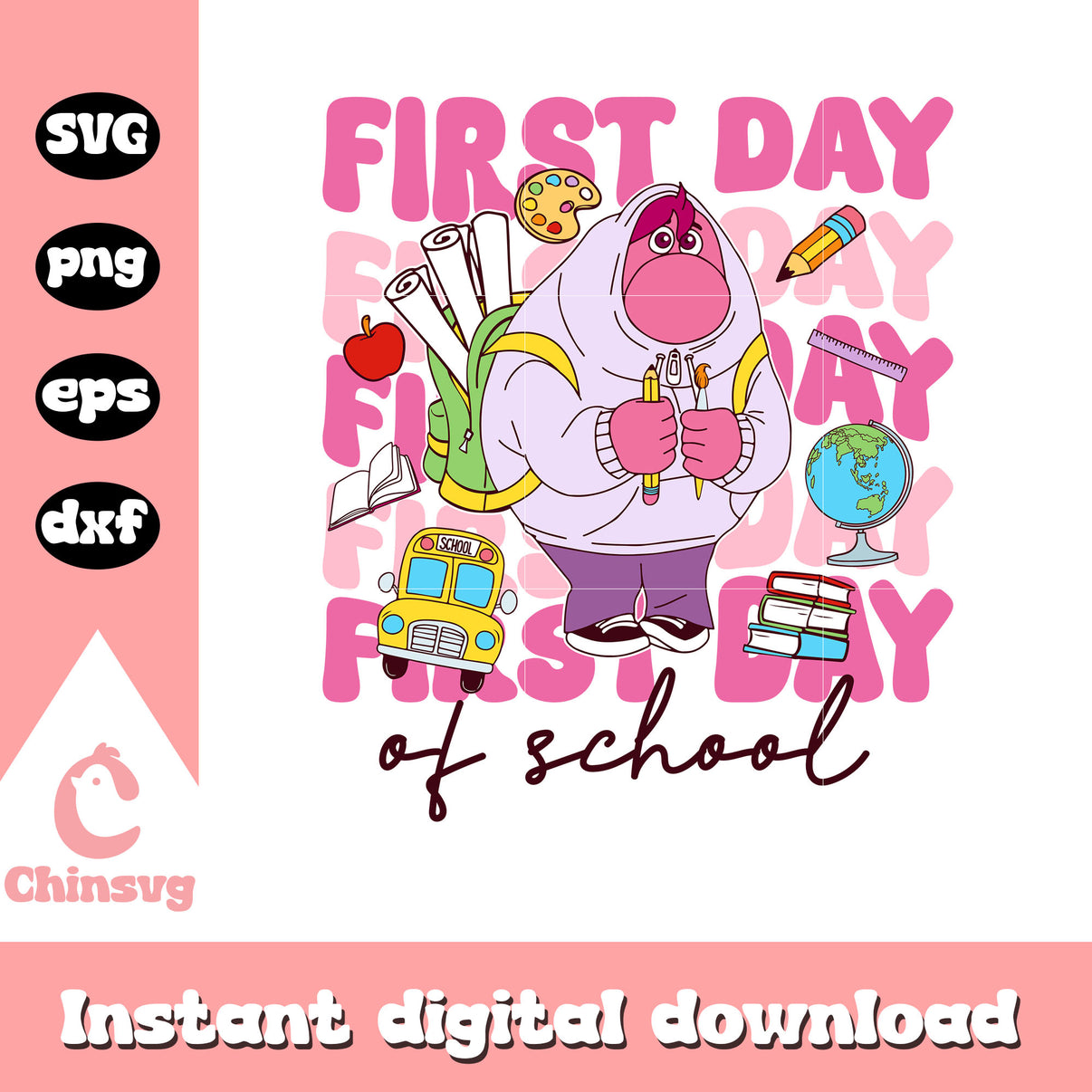 Embarrassment first day of school svg, inside out embarrassment svg ...