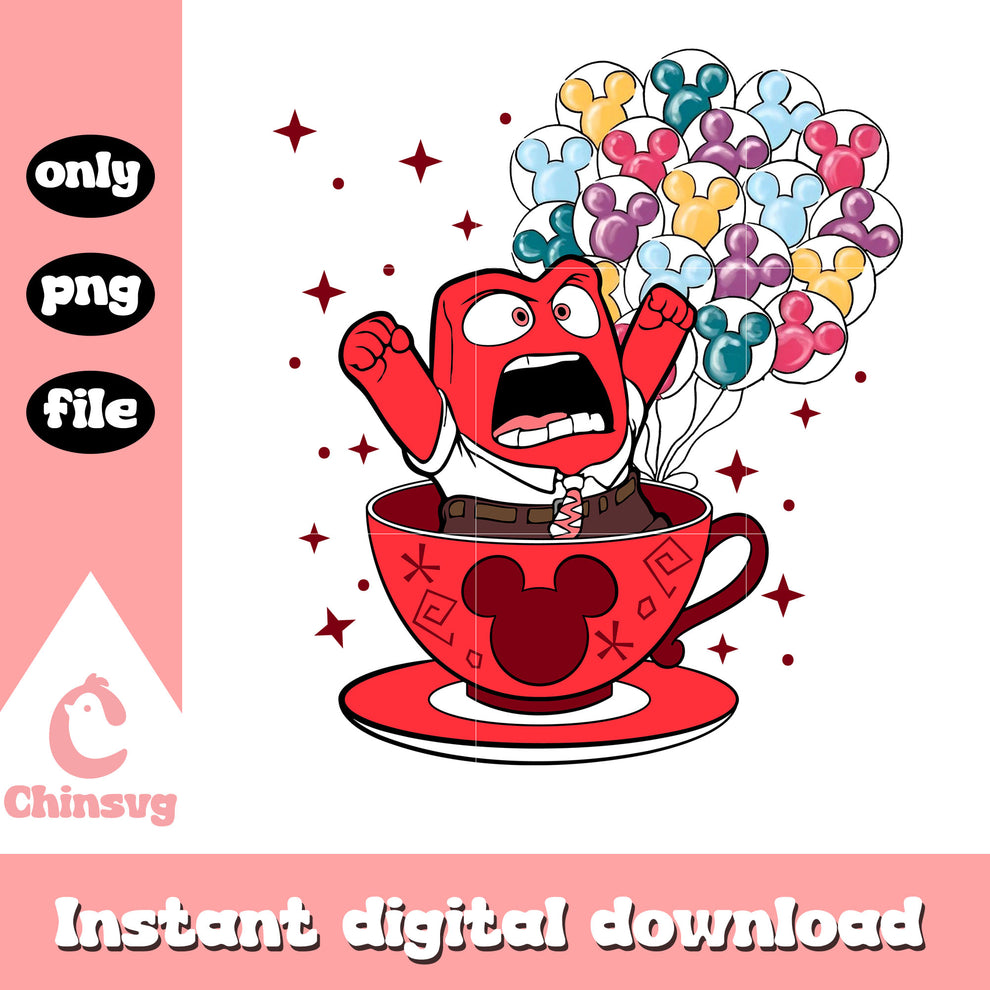 Emotion teacup anger inside out png, inside out anger character png ...