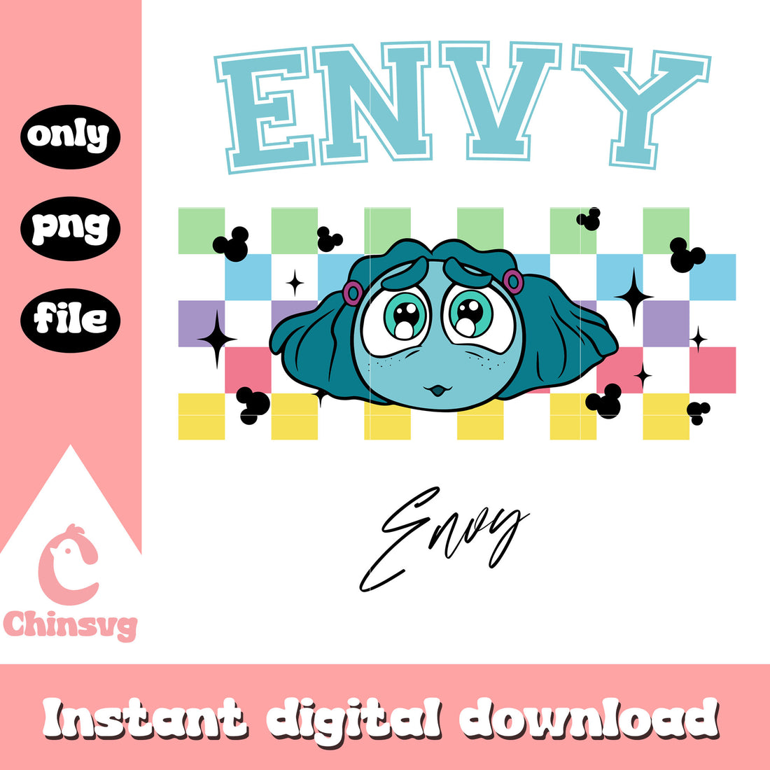 Envy face design inside out png, envy inside out png, inside out 2 env ...