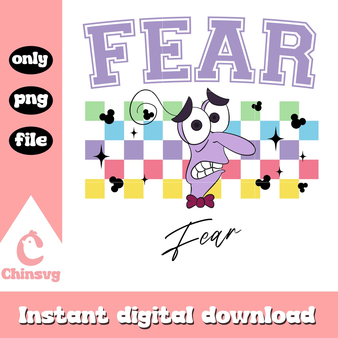 Fear face inside out character png, fear character inside out png – Chinsvg
