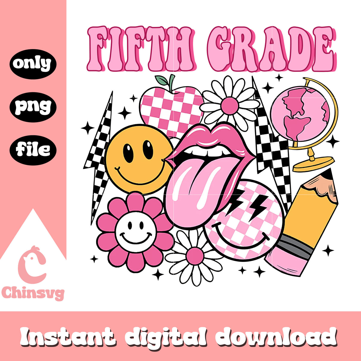 Fifth grade clipart design png, back to school clip art png – Chinsvg