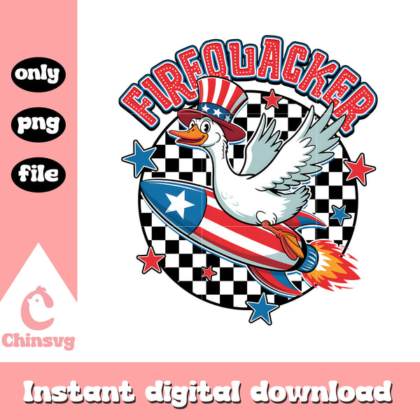 Fire quaker goose 4th of july png, funny goose fire quacker png – Chinsvg