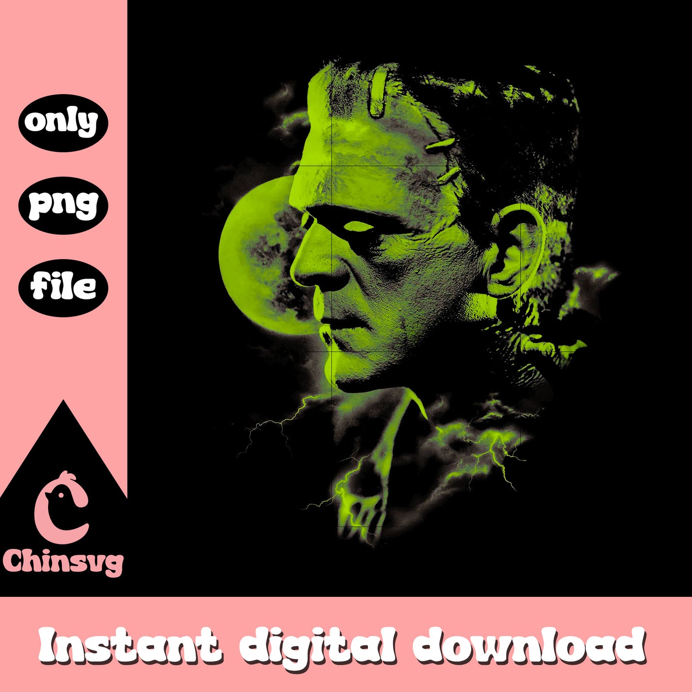 Frankenstein monster face png, scary movies character png – Chinsvg