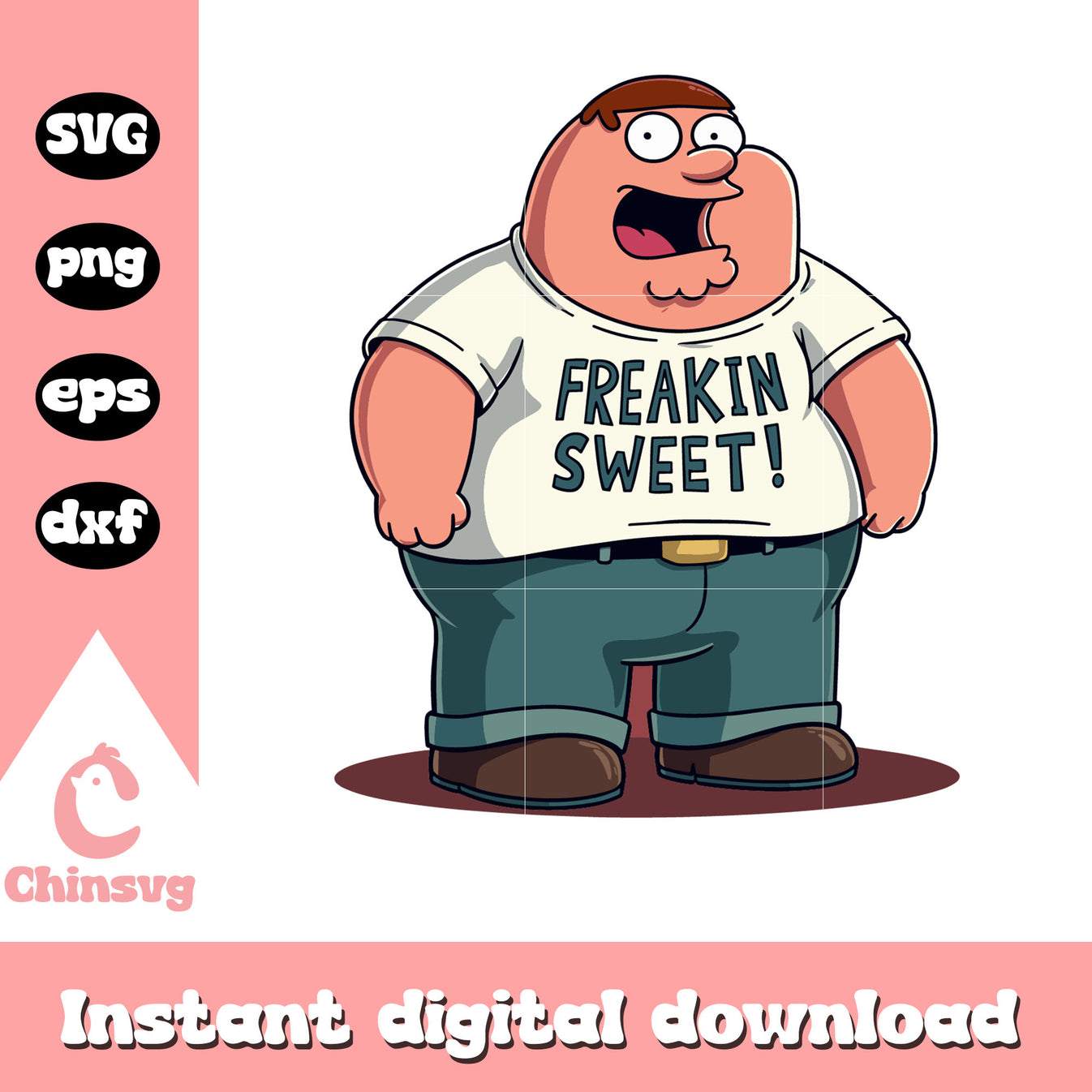 Freakin sweet character svg, Freakin svg, cartoon character svg – Chinsvg