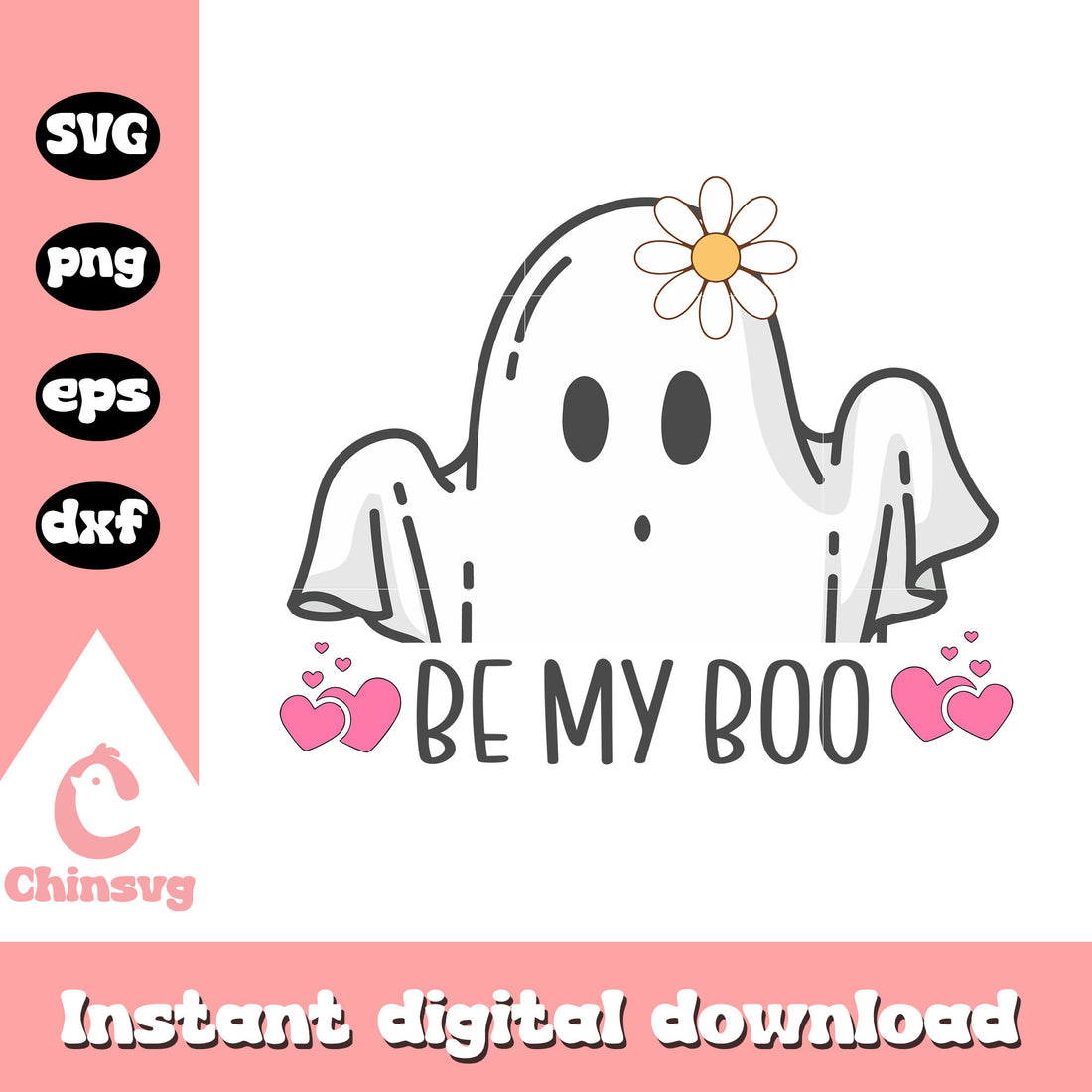 Ghost be my boo valentine svg, be my boo svg, valentine svg – Chinsvg