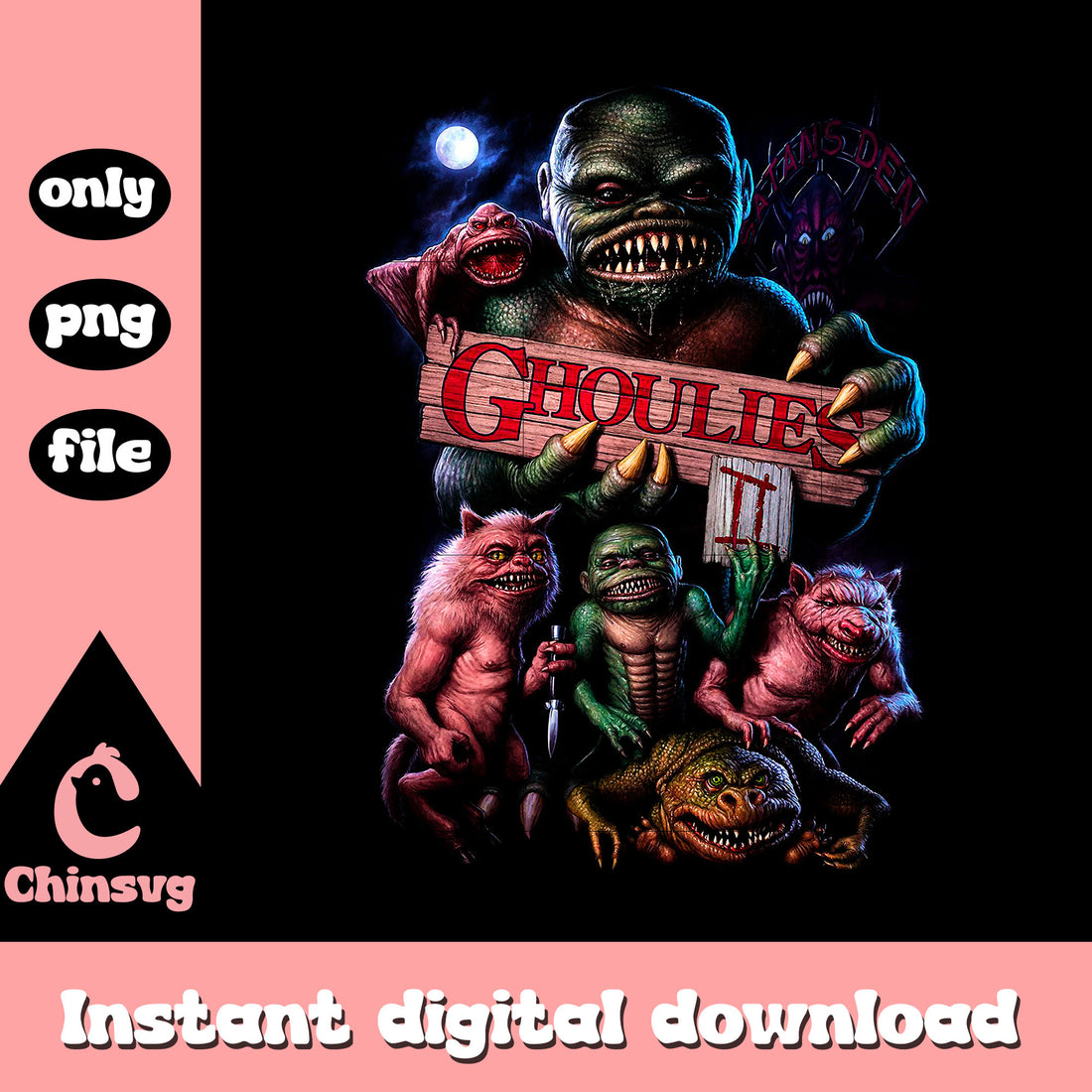 Ghoulies poster horror film design png, horror poster png – Chinsvg